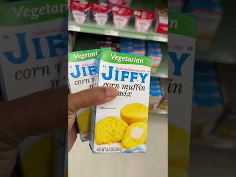 VEGETARIAN CORN BREAD MIX BY JIFFY!#cornbreadrecipe #cornbread #youtuber foodie #vegetarian