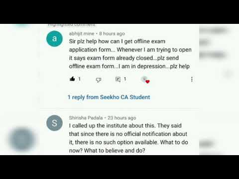 How to Apply offline Exam form for CMA Inter /Final student of DeC2021 EXAM |Check description Also