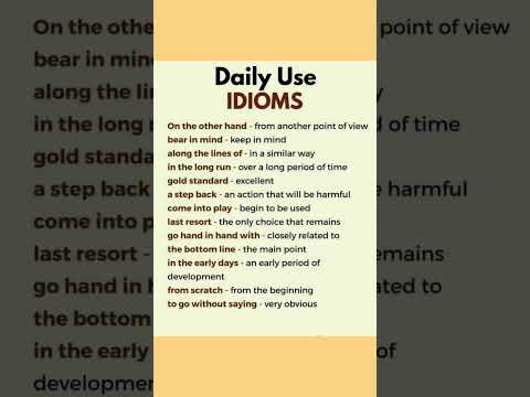 Tthese idioms give your English fluency skyrocketed #shortsviral #shortsfeed