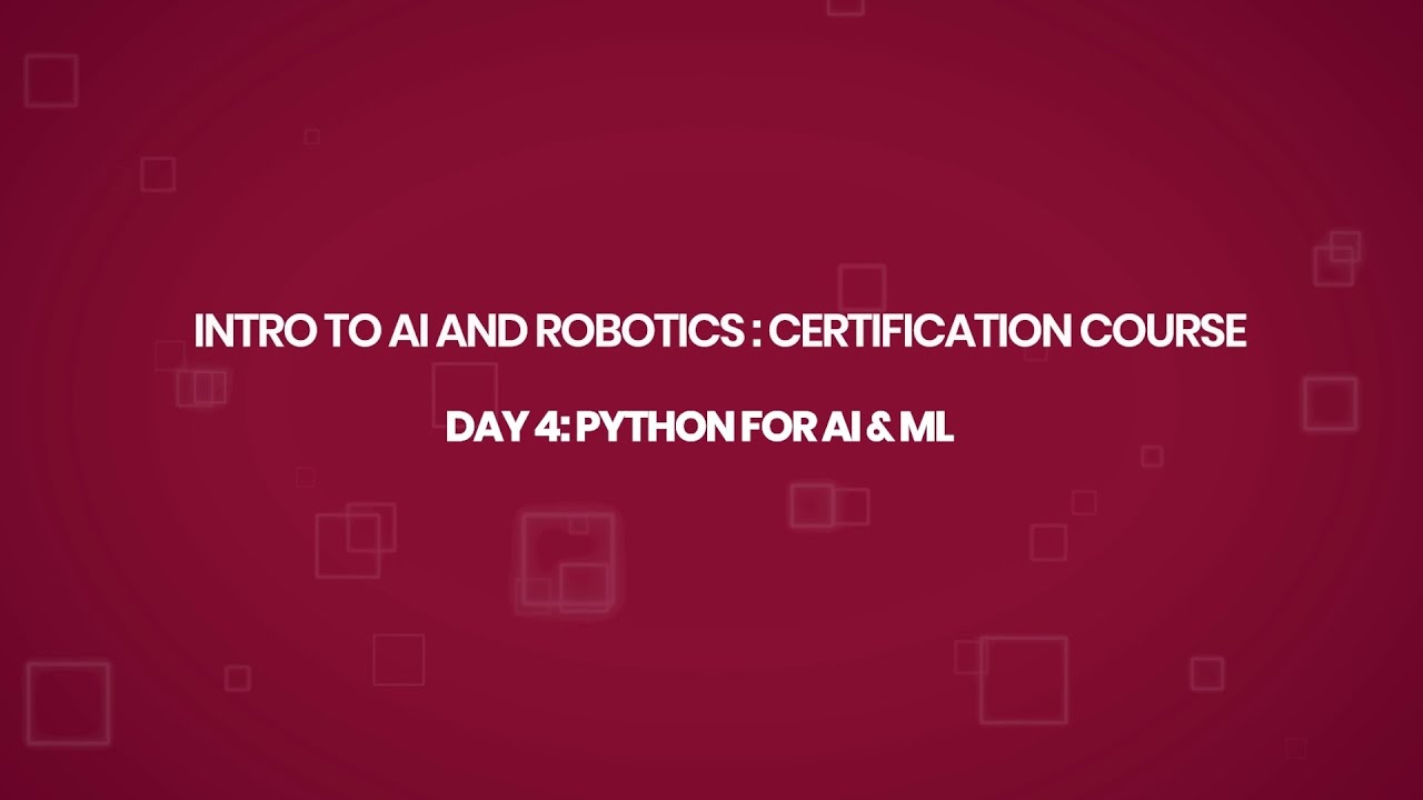 Day 4: Python for AI & ML