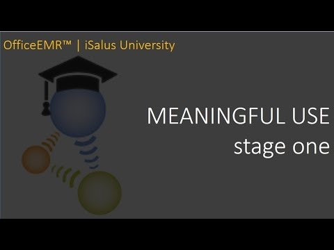 OfficeEMR Meaningful Use Stage 1 Training Video