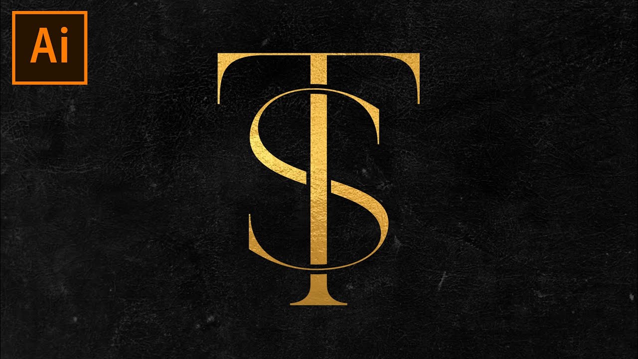 How to Create Monogram Logo Design in illustrator - illustrator Tutorial