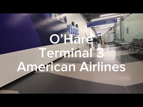 Walking Tour of Terminal 3 At Chicago O’Hare Airport