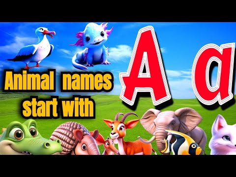 Animals That Start with A β Fun Rhymes & Facts for Kids | Learn with Cute Animal Songs!