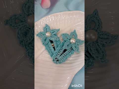 Crochet hair clips ????????#handmade #viral #gift #subscribe #book your order on Instagram @thread.o.beads