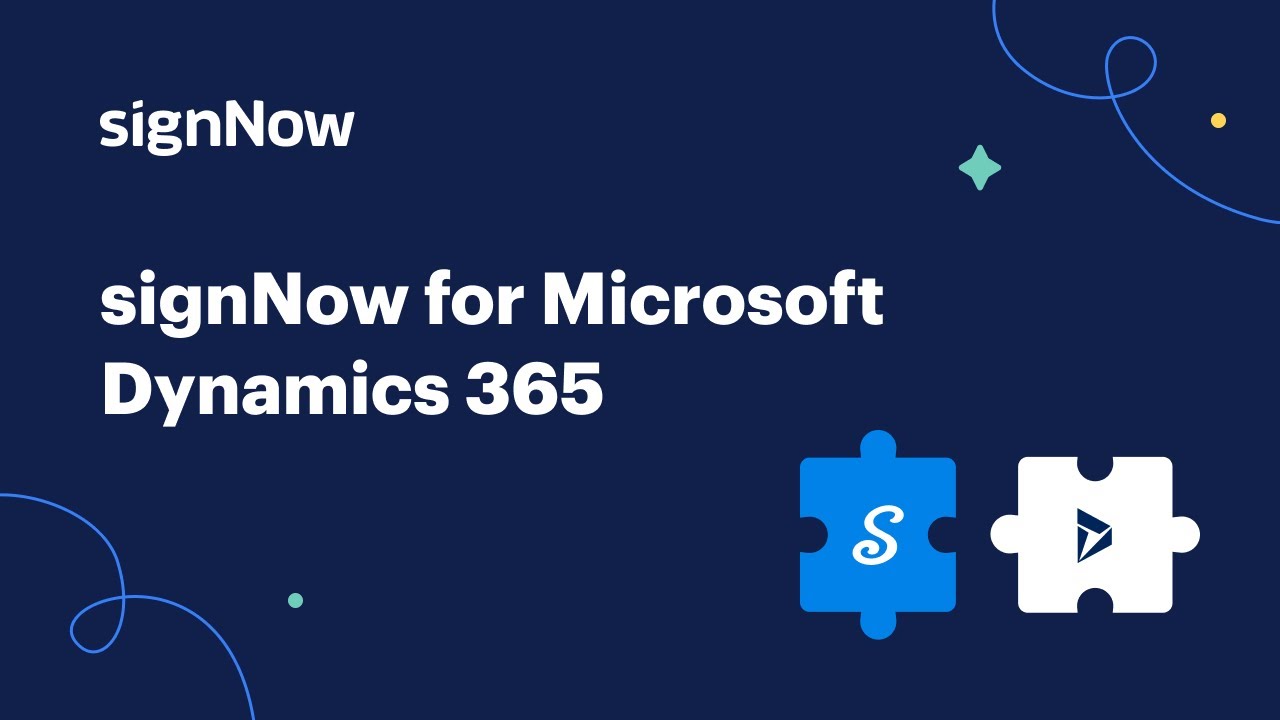 signNow for Microsoft Dynamics 365