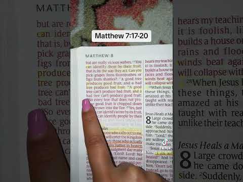 Matthew 7:17-20