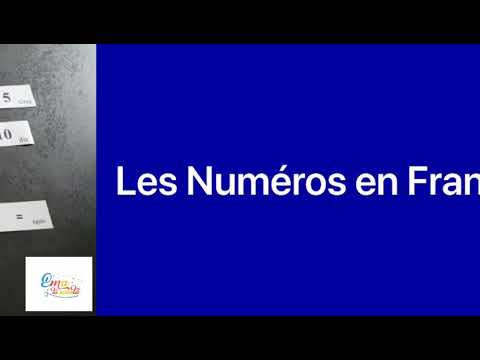 Numbers from 0 to 10 in French video 1