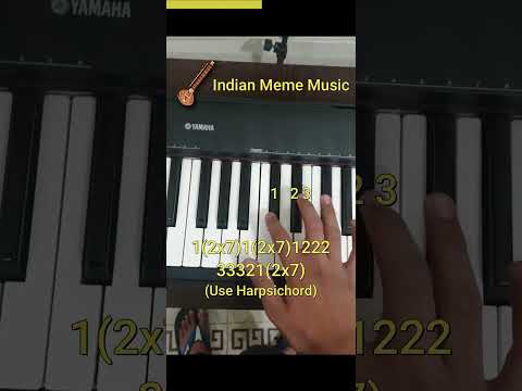 Indian Meme Music Piano Tutorial | Wasiq Shahzad #shorts