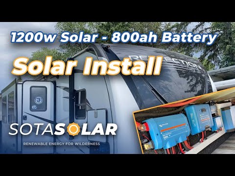 Grand Design Reflection Solar Install - 1200w, Victron Multiplus, Cerbo GX, 800ah of Battery