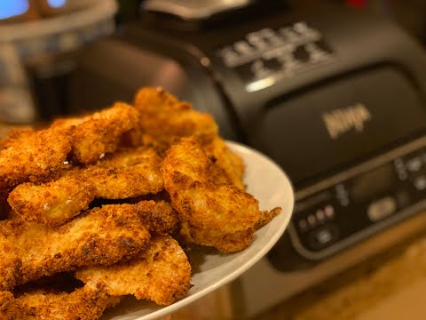 AIR FRYER CHICKEN CUTLETS | NINJA FOODI AIR FRYER | PERFECT FOR BEGINNERS