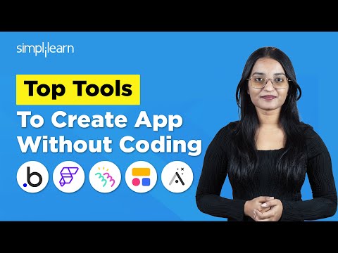 Top 10 No Code App Builder Tools 2025 | How To Create App Without Coding? | AI Tools | Simplilearn