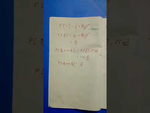 Relation between PDF f(x) & CDF F(x)