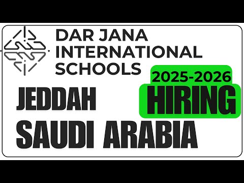 Saudi Arabia: Reputed Schools with Teacher Vacancies in 2025 | DAR JANA INTERNATIONAL SCHOOLS