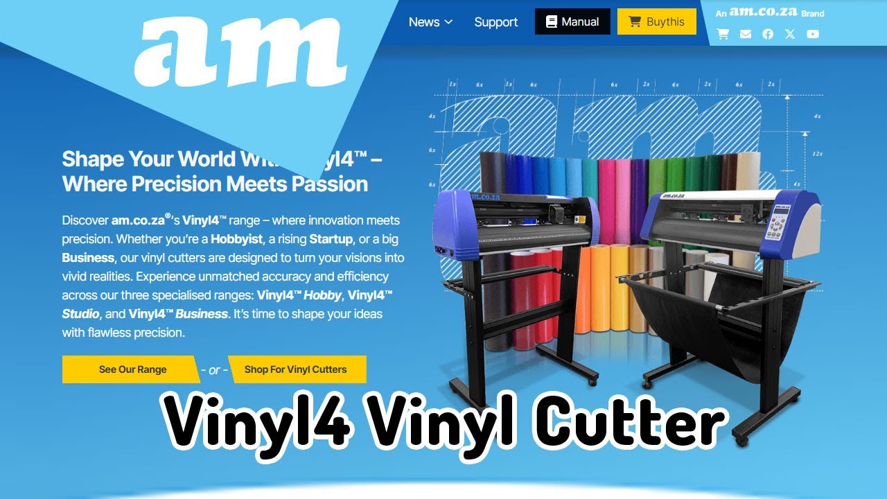 V4-S1750: Vinyl4 Studio 1750mm USB 2.0 Vinyl Cutter with Semi-Automatic ...