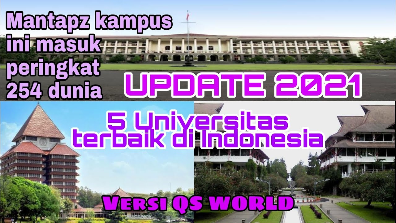 5 Universitas (Kampus) Terbaik di Indonesia per 2021 versi QS World Ranking University