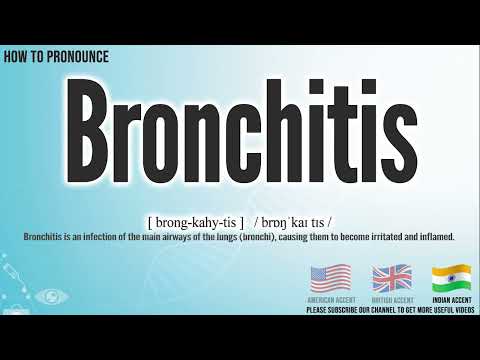 Bronchitis Pronunciation | How to Pronounce (say) Bronchitis CORRECTLY | Meaning Definition