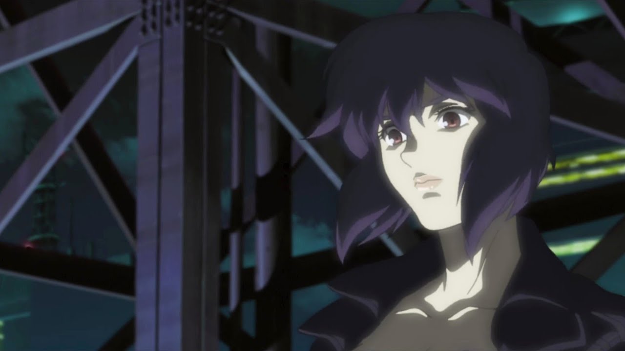 Motoko Kusanagi's first appearance in Ghost In The Shell: Stand Alone Complex