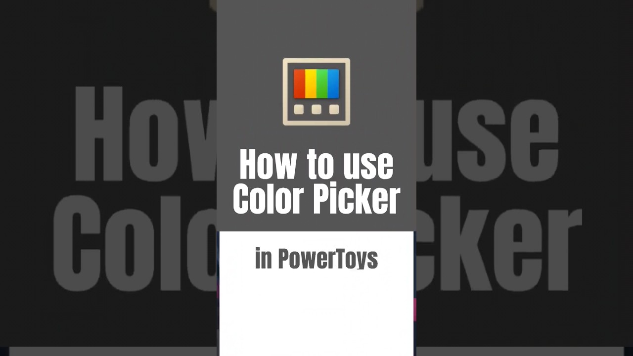How to use Color Picker in PowerToys