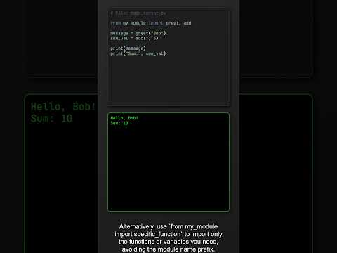 Creating Your Own Modules (6.2) #coding #codeblocks #learnpython