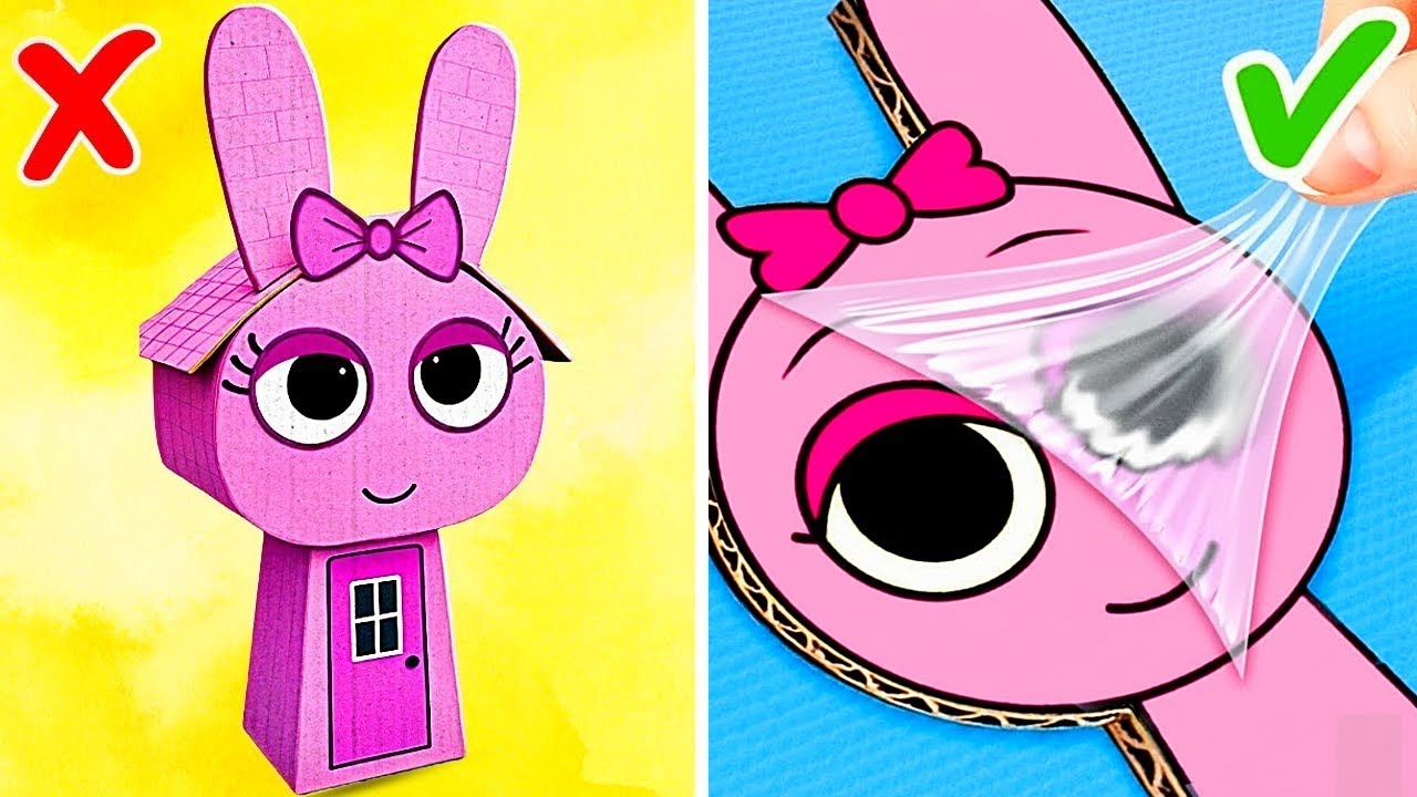 DIY Cardboard SPRUNKI vs Paper INCREDIBOX SPRUNKI! *Cool Gamebook & Fun Crafts*