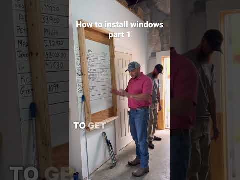 How to install windows part 1 #constructiontraining #customhome #remodel #contractortraining