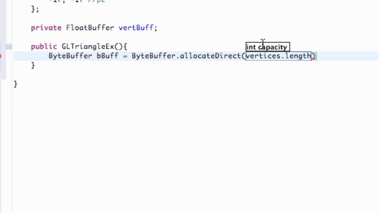 Android Application Development Tutorial - 172 - Byte and Float Buffers