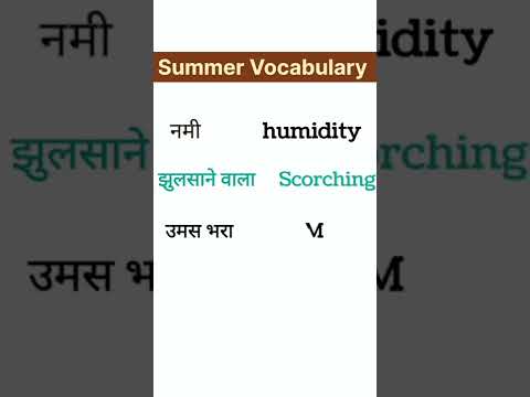 Summer Vocabulary: Daily Use Summer words that are VIRAL