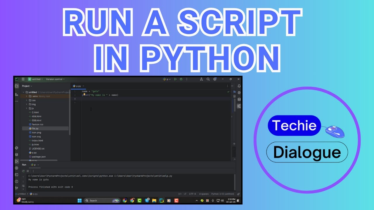 How to Run a Script in Python - For Beginners [2025]