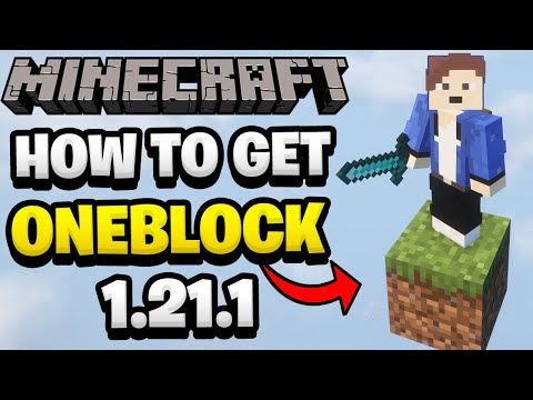 How to Download OneBlock SKY Block Map for Minecraft 1.21.1