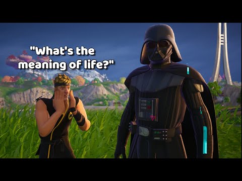 Chillin With AI Darth Vader in Fortnite