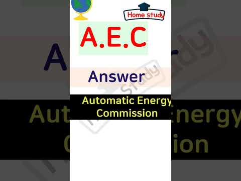 Full Form of A.E.C #fullform #gkquiz #exampreparation #shorts #AEC#gkknowledgeshorts #gkquestion