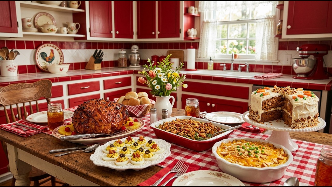 Southern Easter Dinner Menu 2026 | Easy Ham, Deviled Eggs & Classic Sides