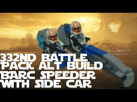 Lego 332nd BARC speeder with sidecar (75359 332nd Clone Trooper Battle Pack Alternate Build)