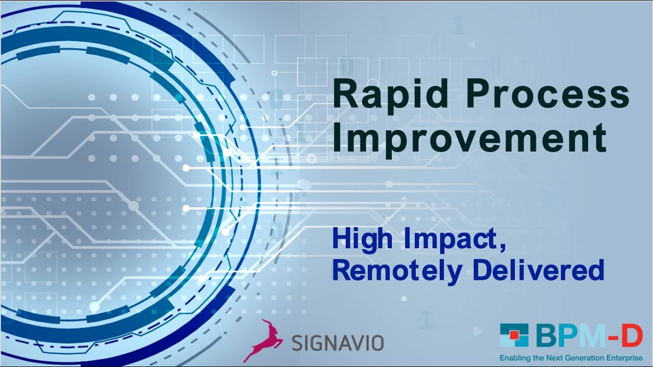 Rapid Process Improvement: High Impact, Remotely Delivered | Webinar