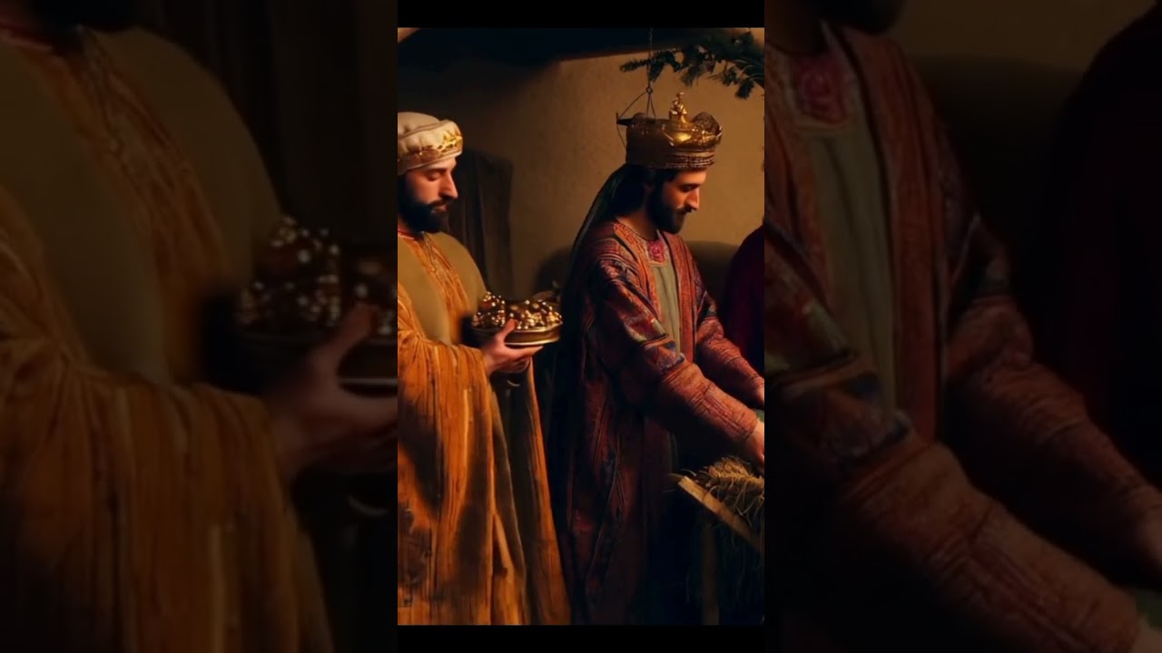 The Three Wise Men came visiting Jesus Christ in Bethlehem with gifts🎁 #jesusbirth #wisemen #god #ch