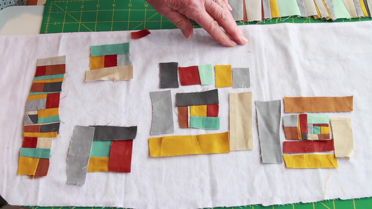 Tutorial : Sewing Log Cabin Quilt Blocks from Scraps with Jean Wells