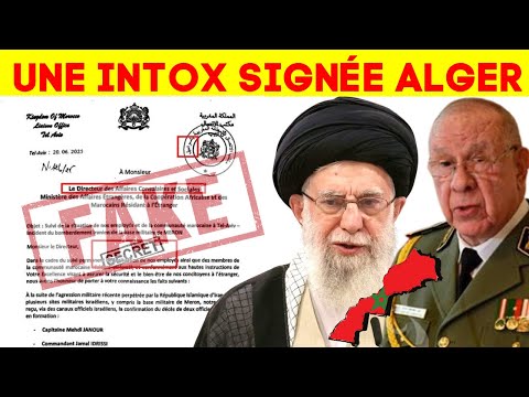 Algerian regime caught red-handed: fake document against Morocco