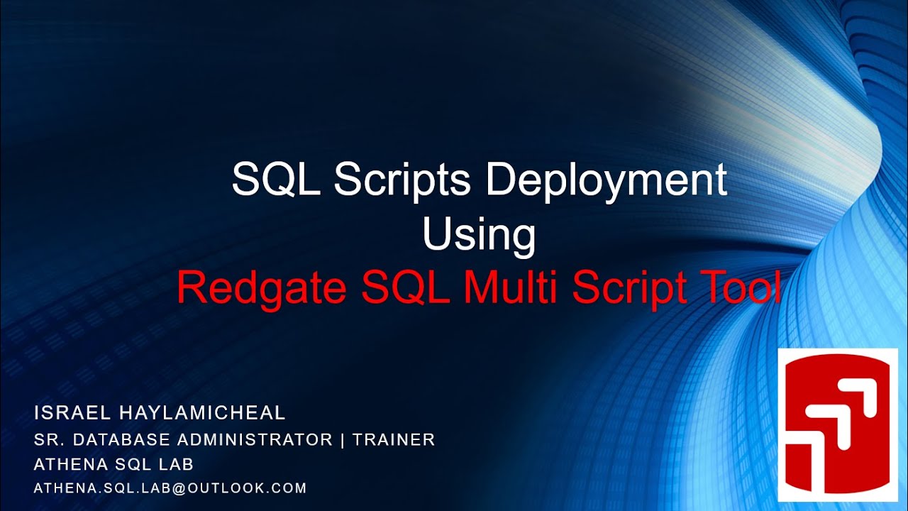 Using Redgate SQL MultiScript Tool for
