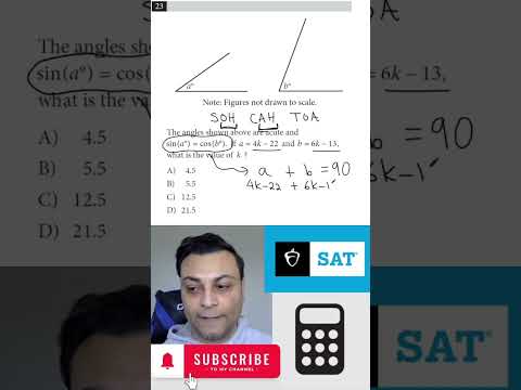 SAT Math Practice Q23 Test 3 With Calculator