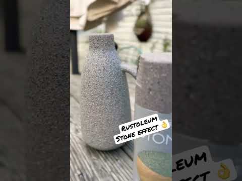 Rustoleum stone effect spray paint - fantastic stuff !!