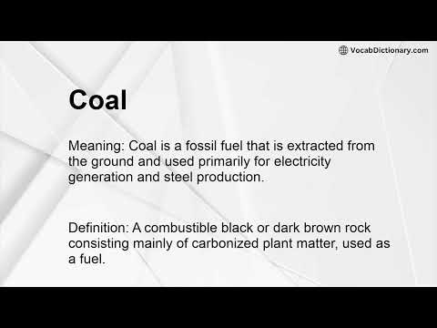 Coal Meaning