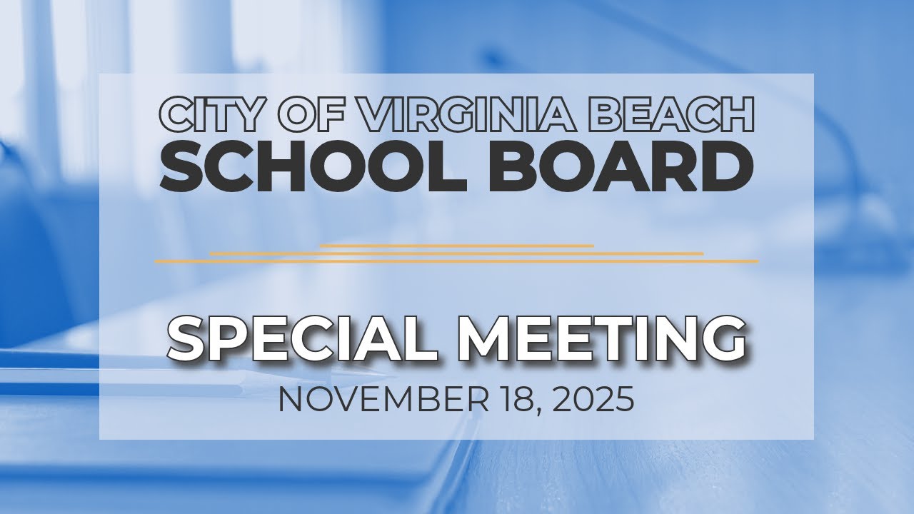 Special School Board Meeting - 11/18/25