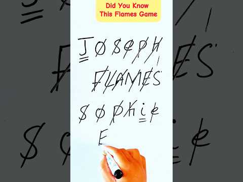 Flames Game | How to Play Flames Game #flame #gaming #shorts