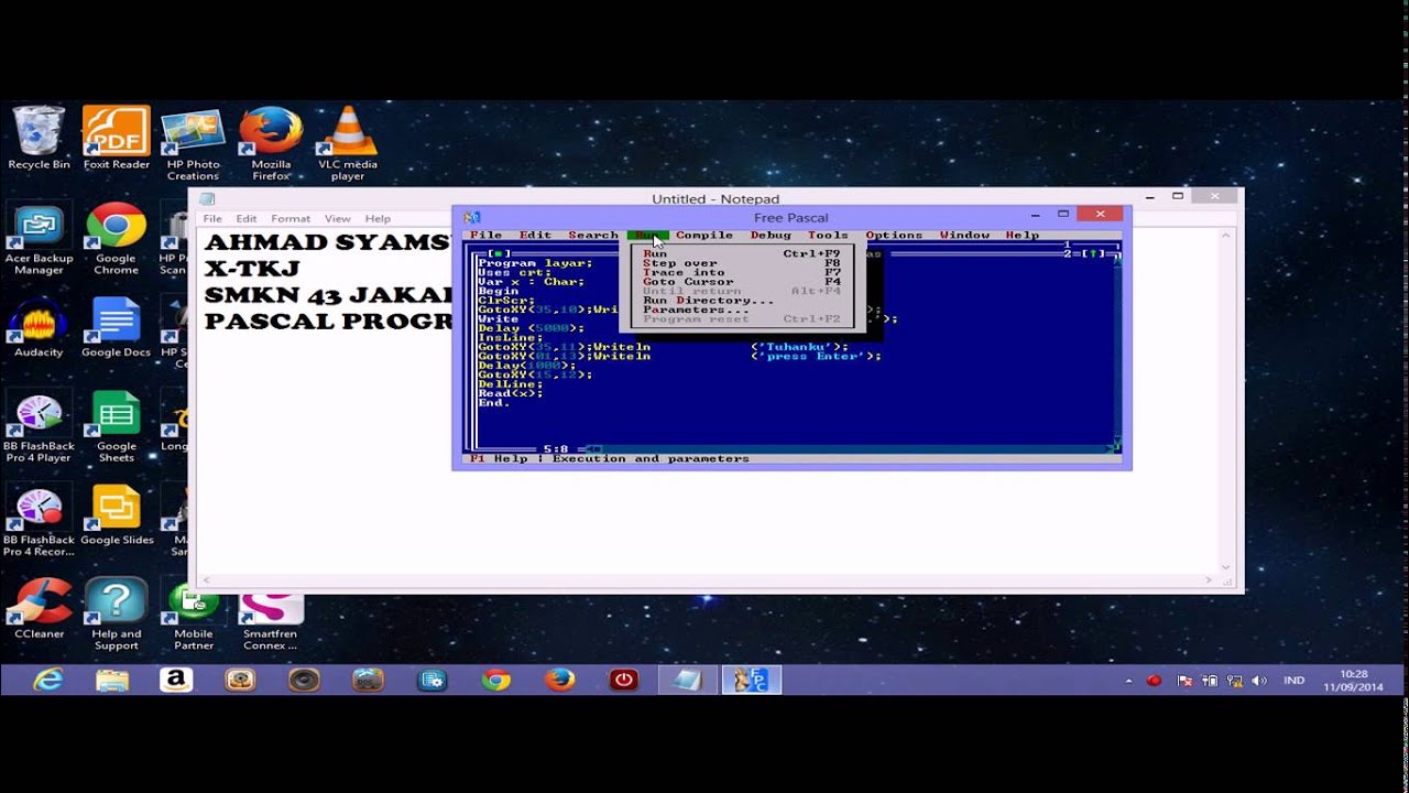 program layar pascal by ASH