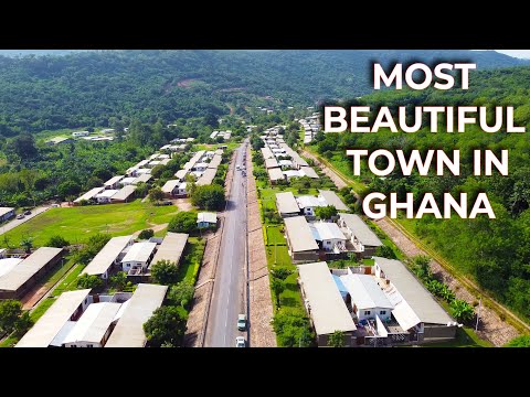MOST BEAUTIFUL TOWN IN THE EASTERN REGION | AKOSOMBO AERIAL TOUR ...