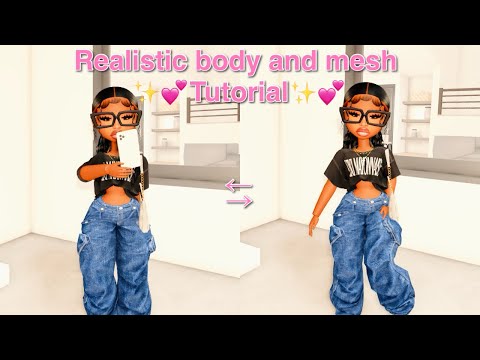 How to get a REALISTIC BODY WITH CUTE MESHES on BERRY AVENUE| Its Hailey