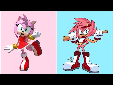 Sonic Characters Gender swap ❤Edit / sonic combio De Genero