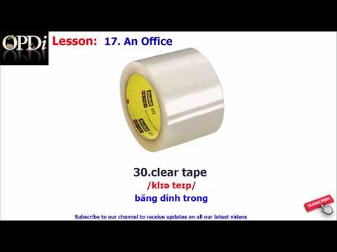 Oxford dictionary - 17. An Office - learn English vocabulary with picture