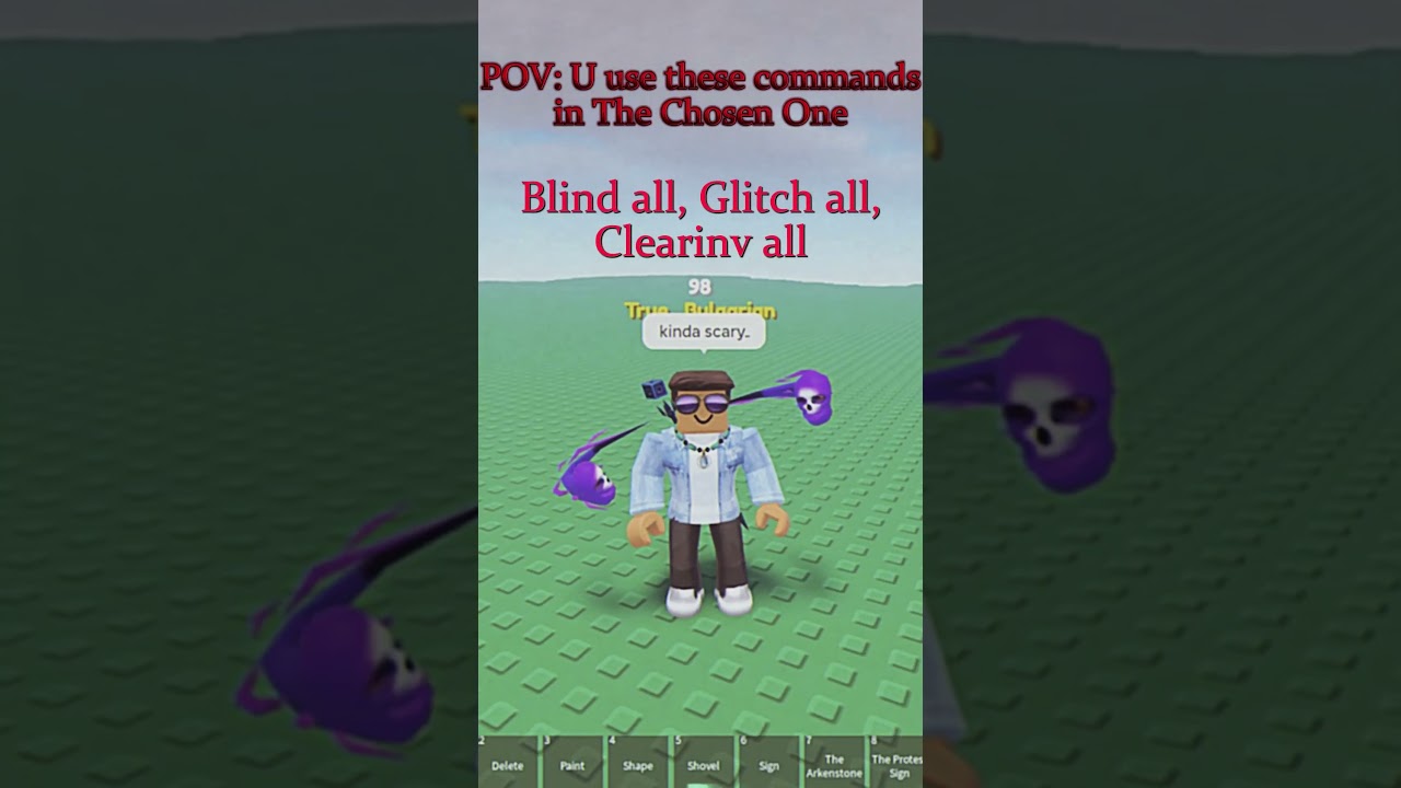 POV: U use these commands in The Chosen One #shorts (Roblox)